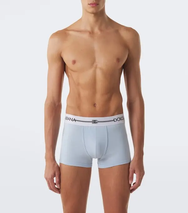 Dolce & Gabbana Set Of 3 Cotton-blend Jersey Briefs
