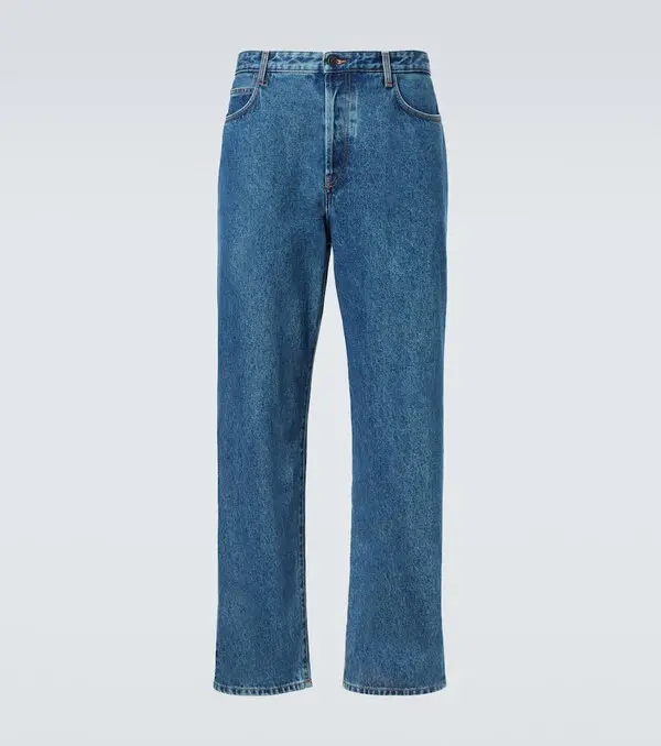 THE ROW Morton Straight Jeans - Blue