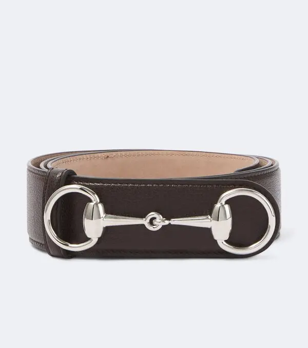 Gucci Horsebit Leather Belt - Brown