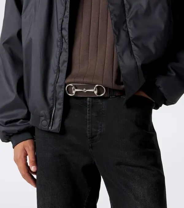 Gucci Horsebit Leather Belt