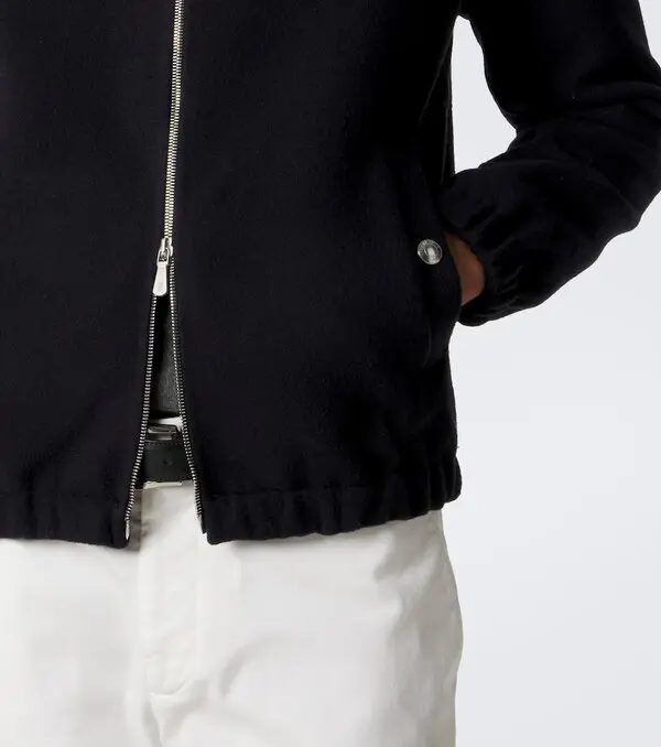 Eleventy Wool Bomber Jacket