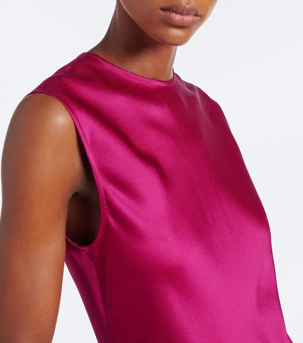 Stella McCartney Draped Satin Maxi Dress