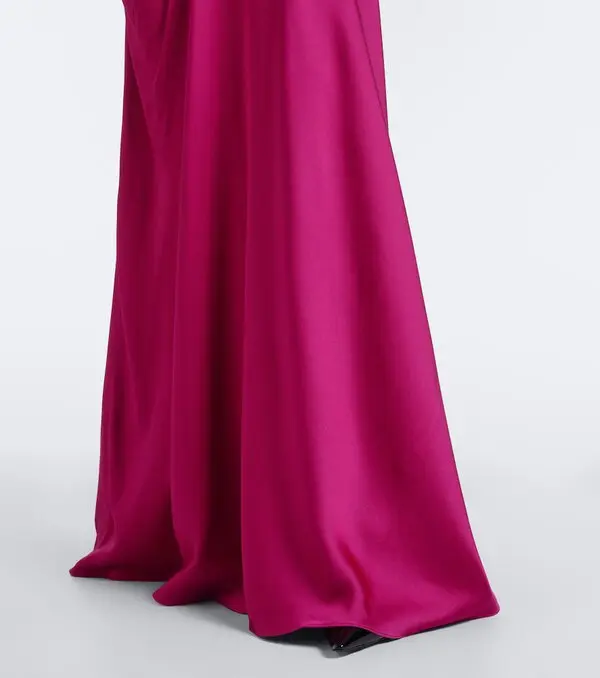 Stella McCartney Draped Satin Maxi Dress