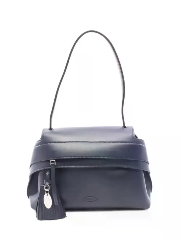 TOD'S Leather Shoulder Bag - Blue