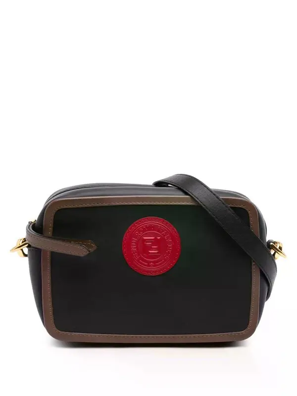 Fendi 2010-2026 Mini Leather Stamp Patch 1974 Camera Bag Crossbody Bag