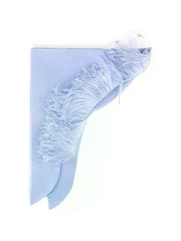 MANURI Sissy Feather-trim Headscarf