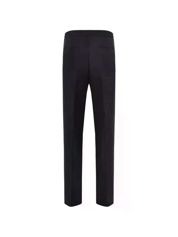 LARDINI Drawstring-fastening Pressed-crease Trousers