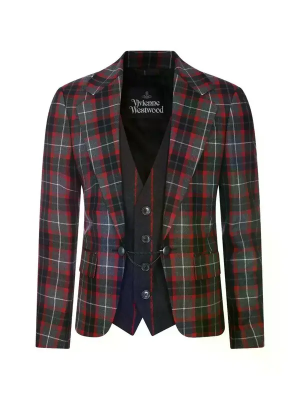 VIVIENNE WESTWOOD Tartan-check Wool Jacket