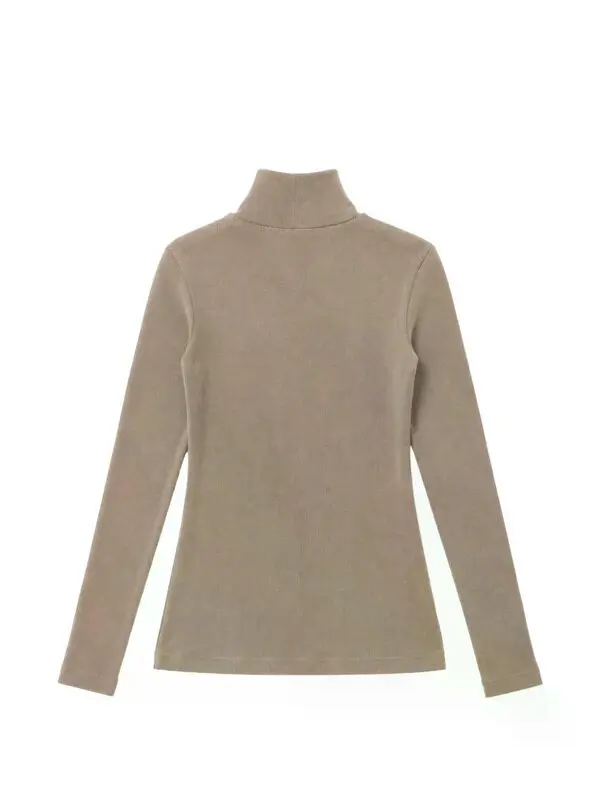 Max Mara Logo-embroidered Roll-neck Top