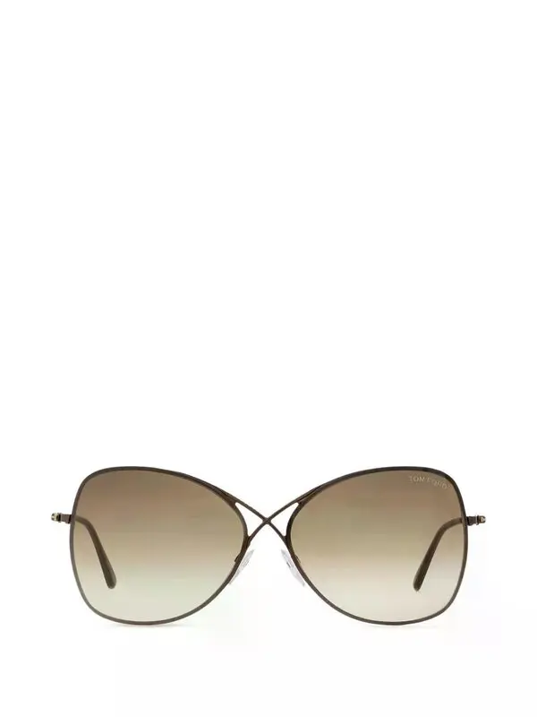 TOM FORD Butterfly Frame Sunglasses - Brown