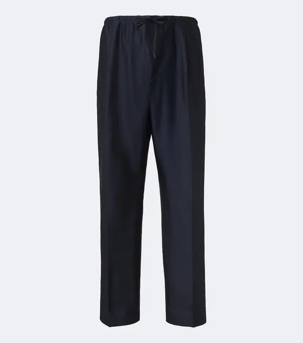 Bottega Veneta Cotton And Silk Straight Pants