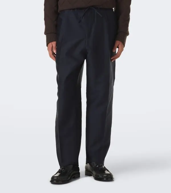 Bottega Veneta Cotton And Silk Straight Pants