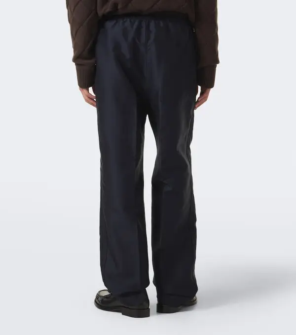 Bottega Veneta Cotton And Silk Straight Pants