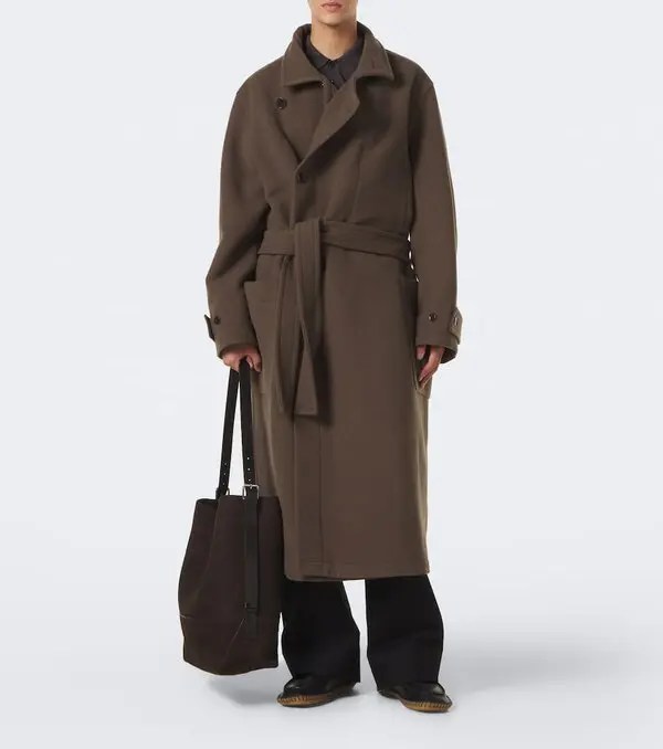 LEMAIRE Belted Leather Tote Bag