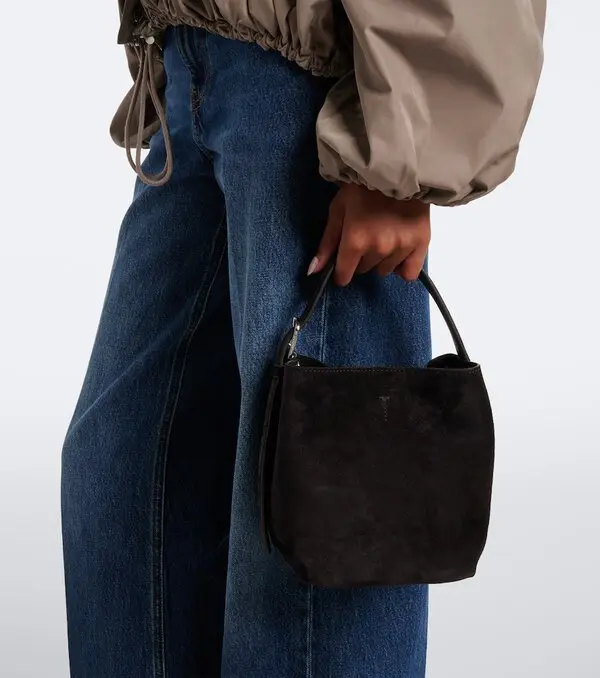TOTEME Belted Small Suede Tote Bag