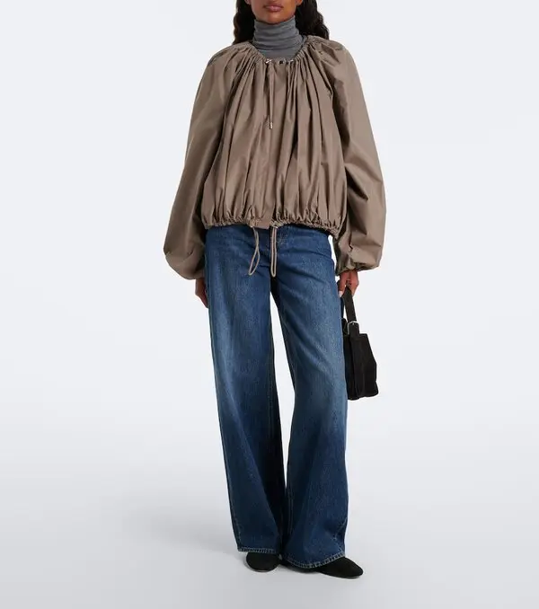 TOTEME Belted Small Suede Tote Bag