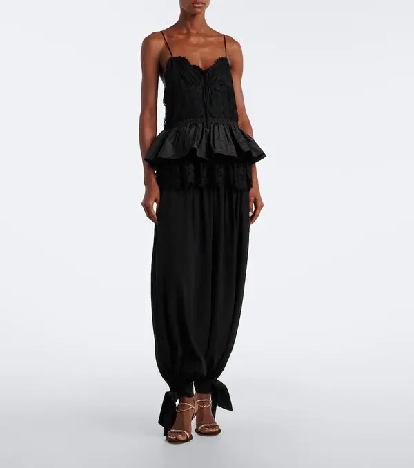 Chloé Peplum Lace Camisole