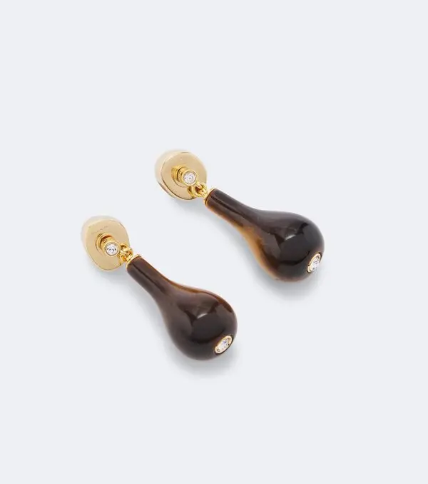 TOTEME Tiger's Eye Swarovski®-embellished Drop Earrings