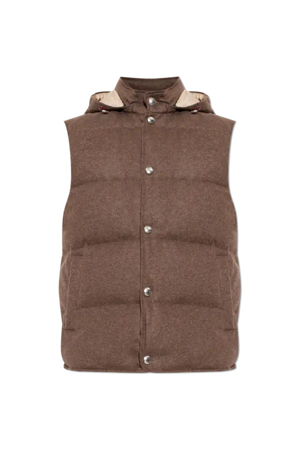 Eleventy Cashmere Vest - Brown