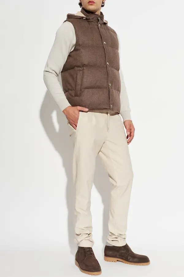 Eleventy Cashmere Vest - Brown