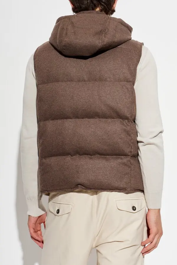 Eleventy Cashmere Vest - Brown