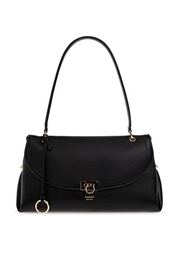 FERRAGAMO Sofia 2026 Medium" Leather Bag - Black