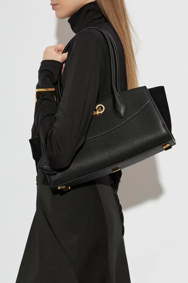 FERRAGAMO Leather Bag "studio Soft Medium