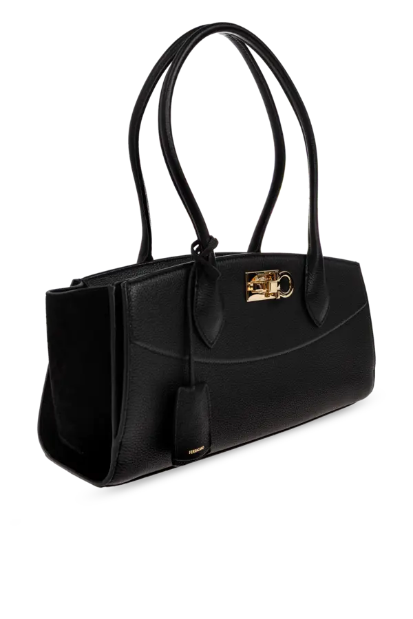 FERRAGAMO Leather Bag "studio Soft Medium