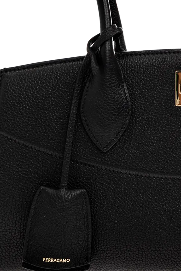 FERRAGAMO Leather Bag "studio Soft Medium
