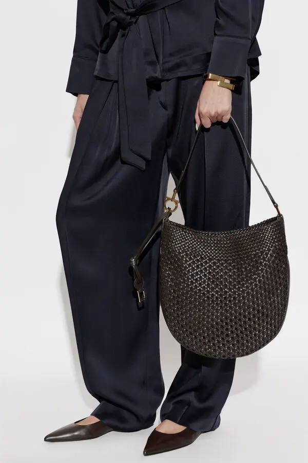FERRAGAMO Leather "hobo Smile Medium" Bag
