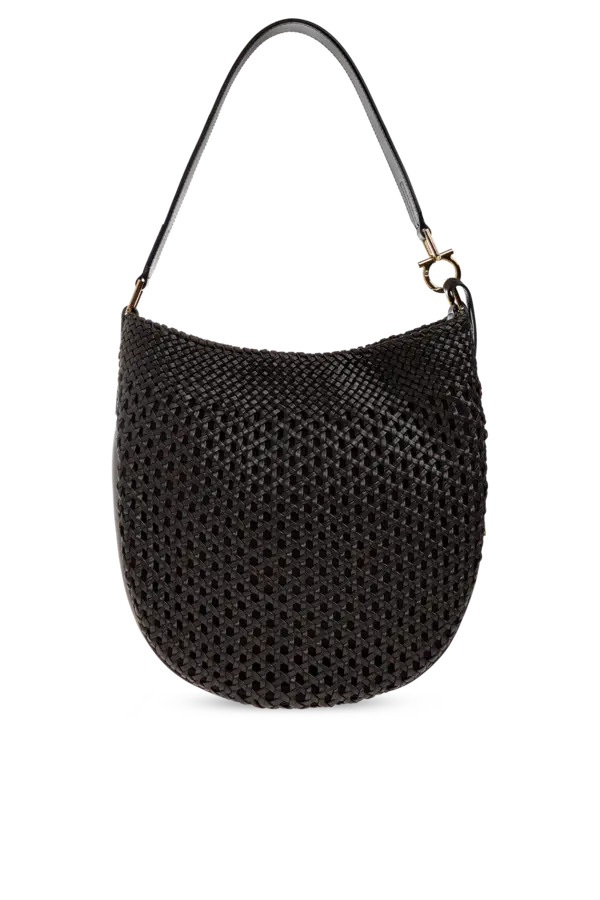 FERRAGAMO Leather "hobo Smile Medium" Bag