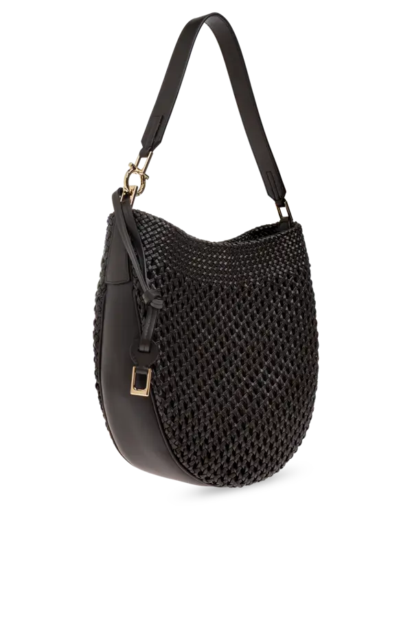 FERRAGAMO Leather "hobo Smile Medium" Bag