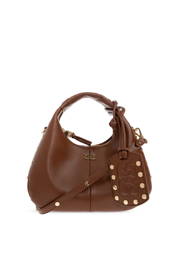 GANNI Eco Leather Bag Finished With Studs
