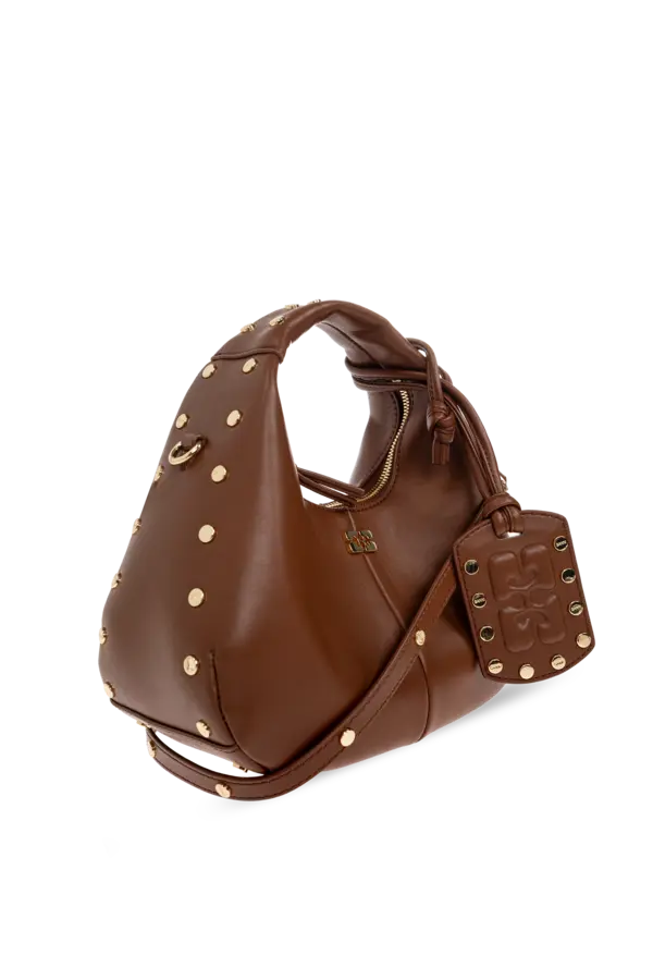GANNI Eco Leather Bag Finished With Studs