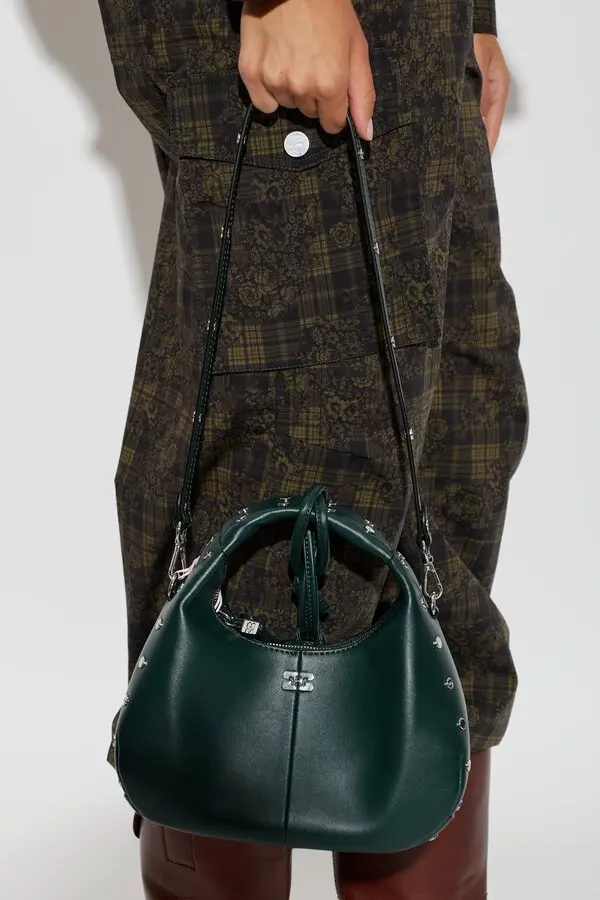 GANNI Eco Leather Bag Finished With Studs