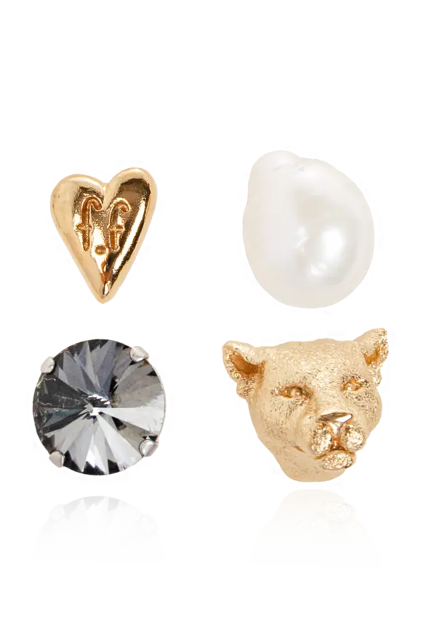 FORTE_FORTE Set Of Four Asymmetric Earrings