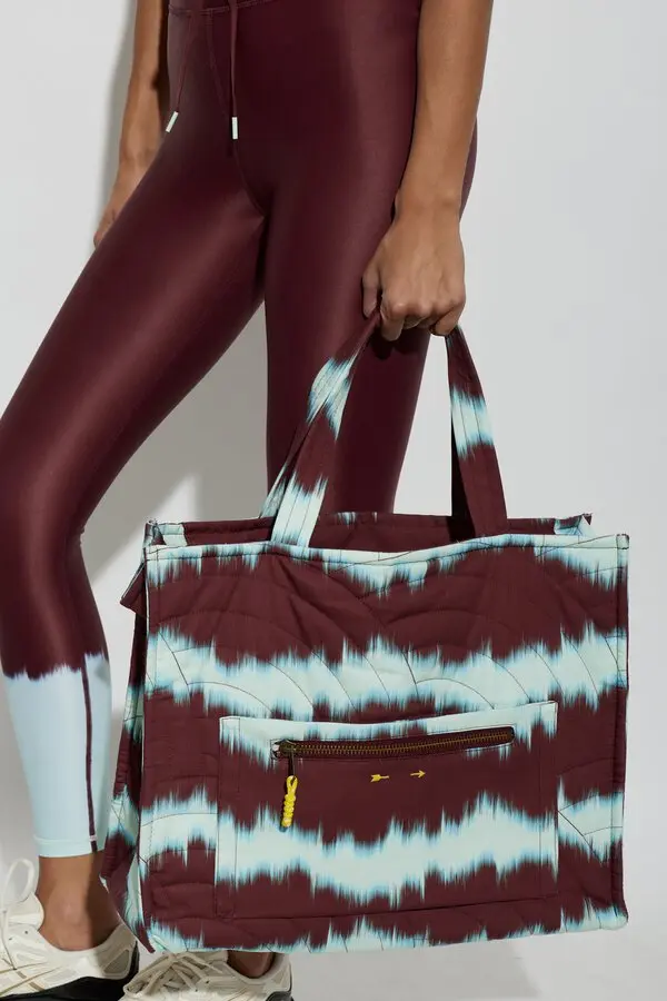 The Upside Rio" Quilted Tie-dye Tote Bag