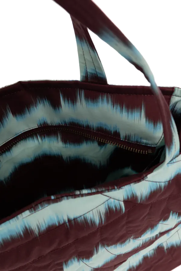 The Upside Rio" Quilted Tie-dye Tote Bag