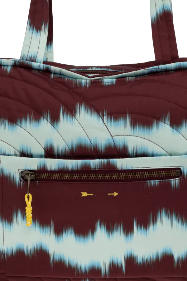 The Upside Rio" Quilted Tie-dye Tote Bag