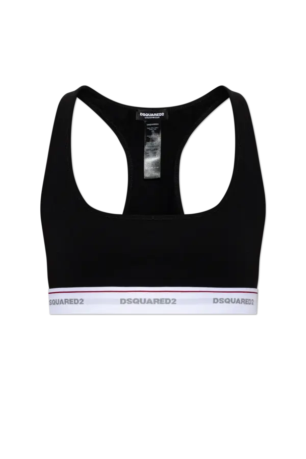 Dsquared2 Logo Bra - Black