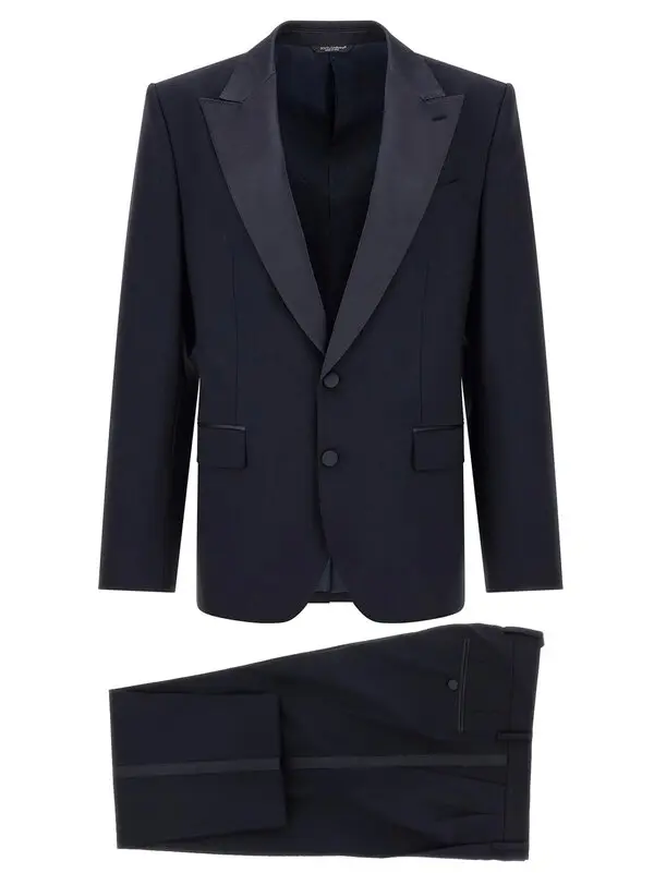 Dolce & Gabbana Sicilia Light' Tuxedo Dress - Blue