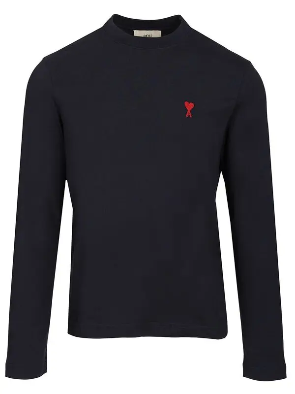 AMI Paris Long-sleeved T-shirt - Black