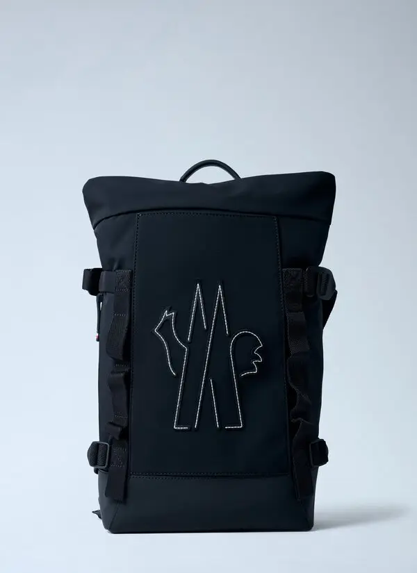Moncler Logo Motif Backpack - Black