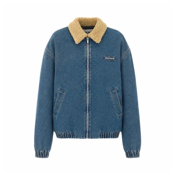 Miu Miu Denim Logo Blosuon - Blue