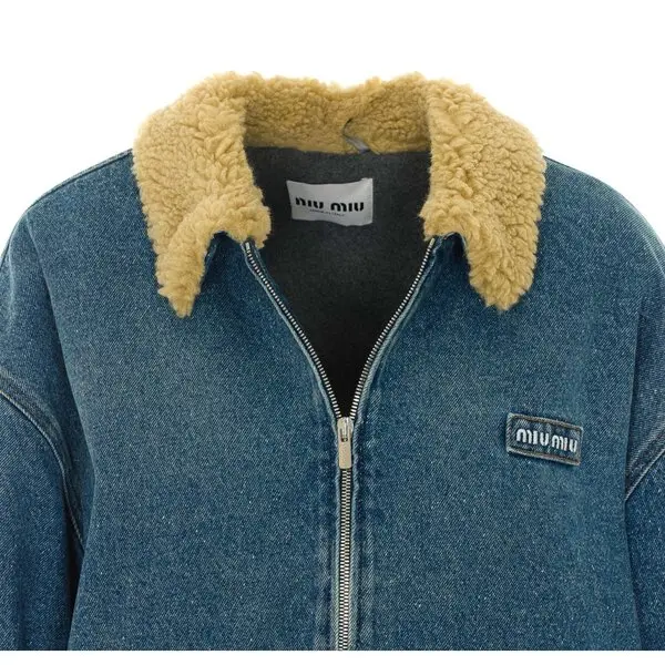 Miu Miu Denim Logo Blosuon