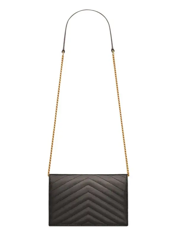 Saint Laurent Portafoglio Con Catena Envelope Cassandre
