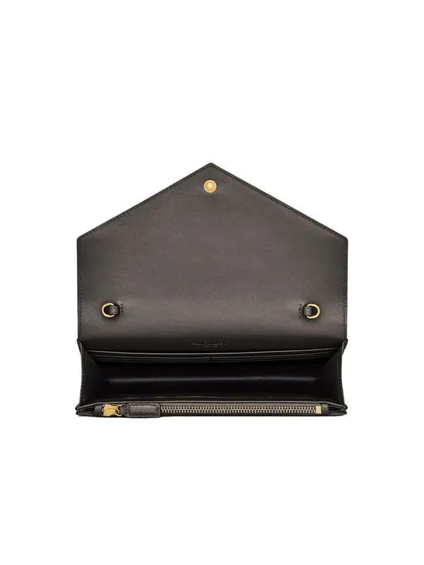 Saint Laurent Portafoglio Con Catena Envelope Cassandre