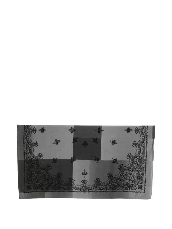 Destin Scarf Wool 100% "judy Carre 90x90 Cm - Gray