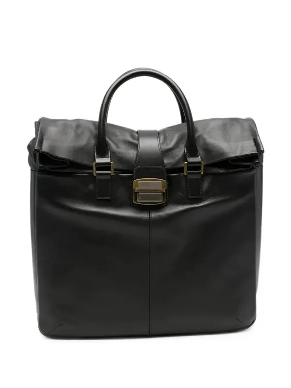 Emporio Armani Handbag Leather "tote Bag - Brown