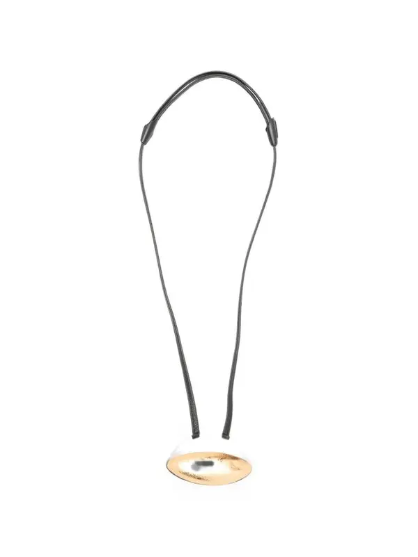 MONIES Necklace Gold Disc "isola
